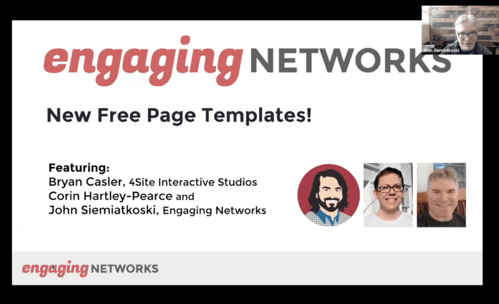 New Free Engaging Networks Templates